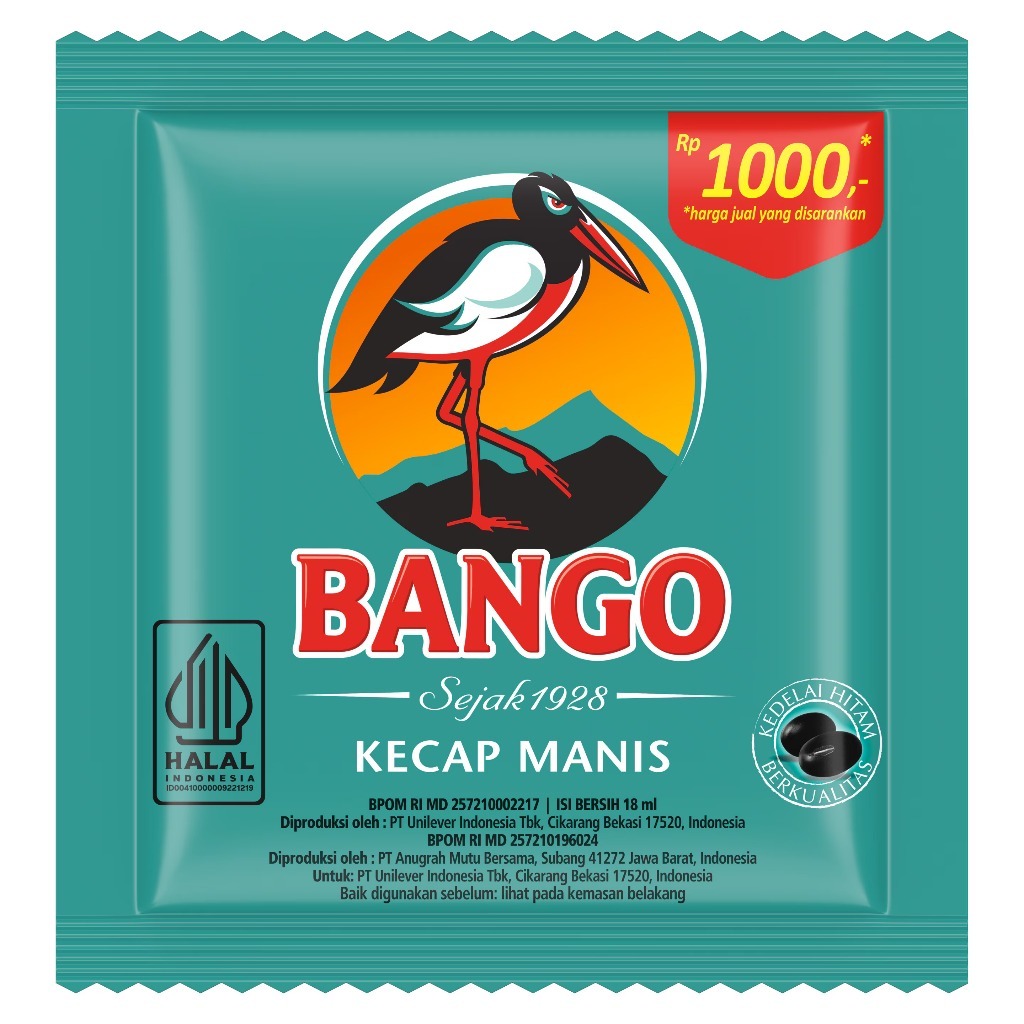 Jual Kecap Bango Kemasan Sachet 1000an Bango Kecap Manis 25 gr ECER ...