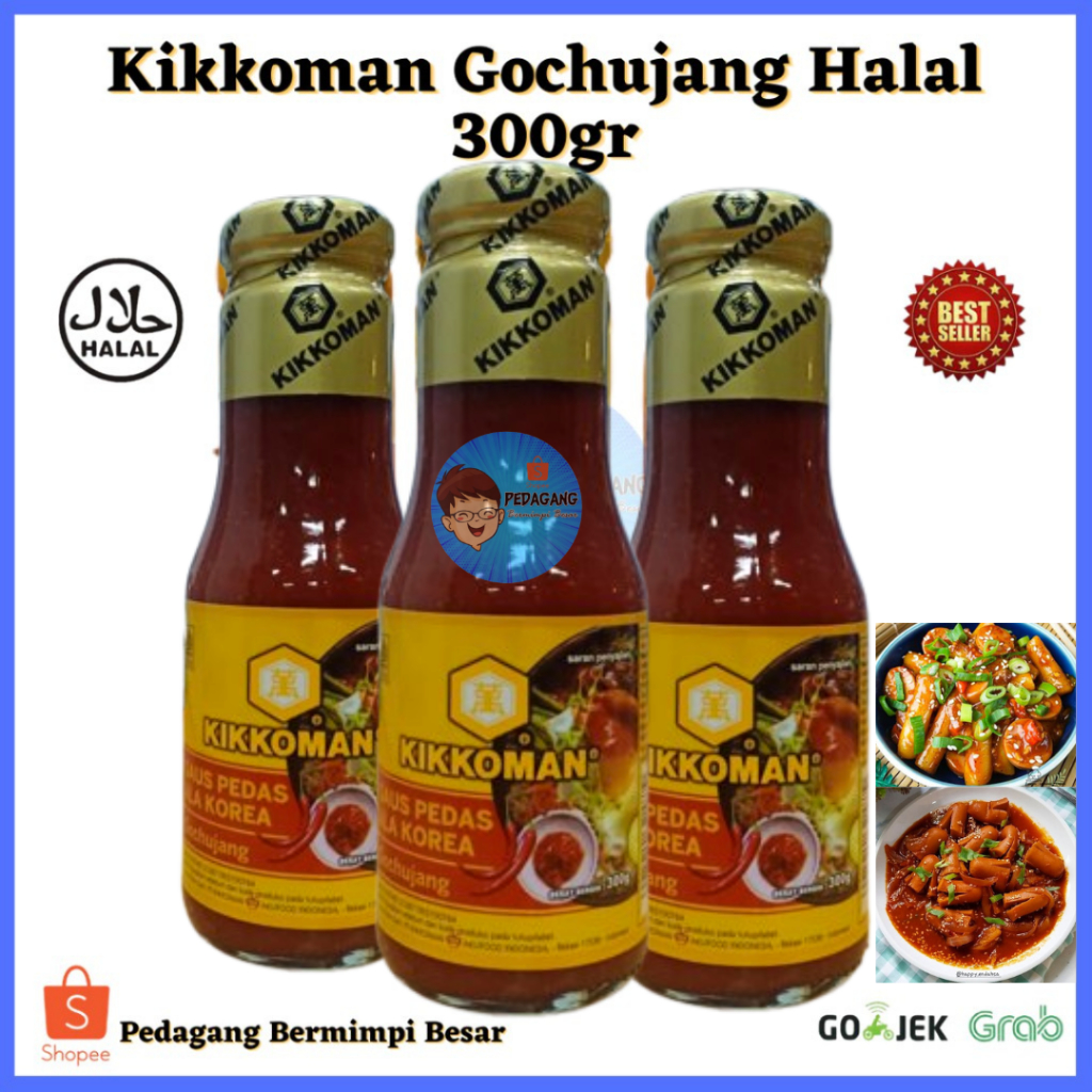 Jual Kikkoman Gochujang Halal 300gr/| Gochujang Korea Halal/ Saus ...