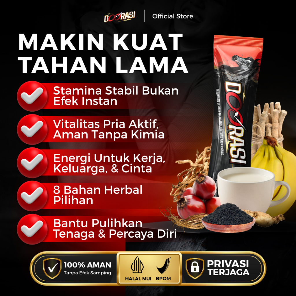 Jual DOORASI - 1 Sachet Susu Kuda Ginseng Botanical Madu Royal Herbal ...