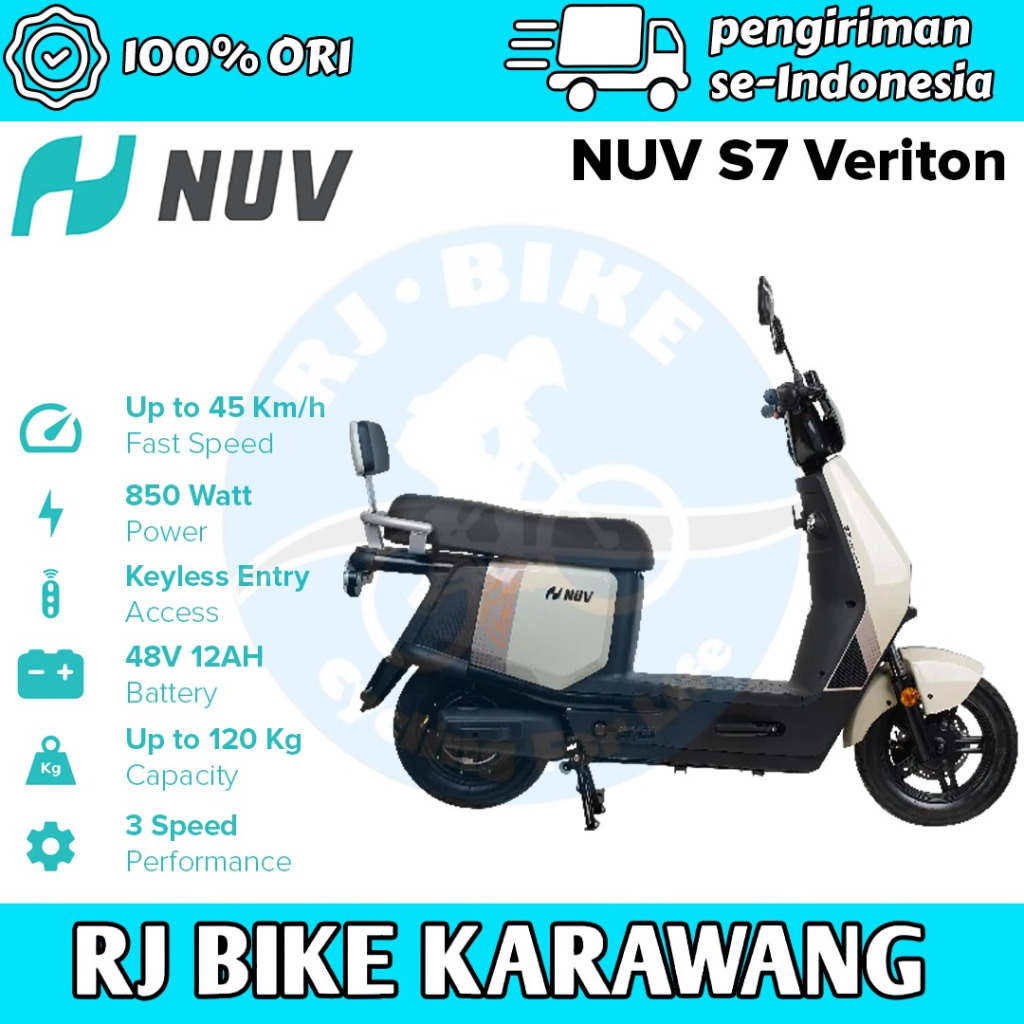 Jual Sepeda Listrik NUV VERITON S7 850 Watt GARANSI RESMI | Shopee ...