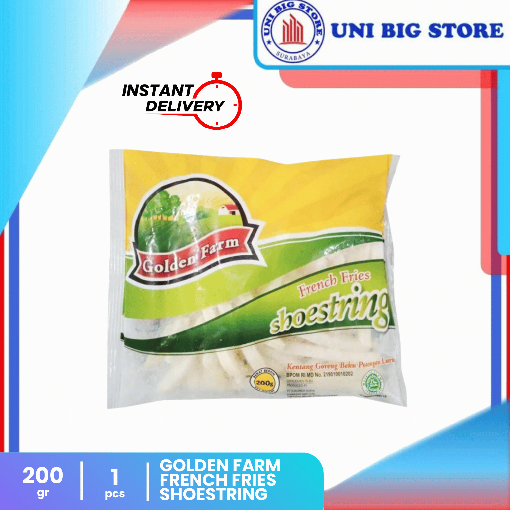 Jual Golden Farm French Fries Shoestring 200 gr Kentang Goreng Potato ...