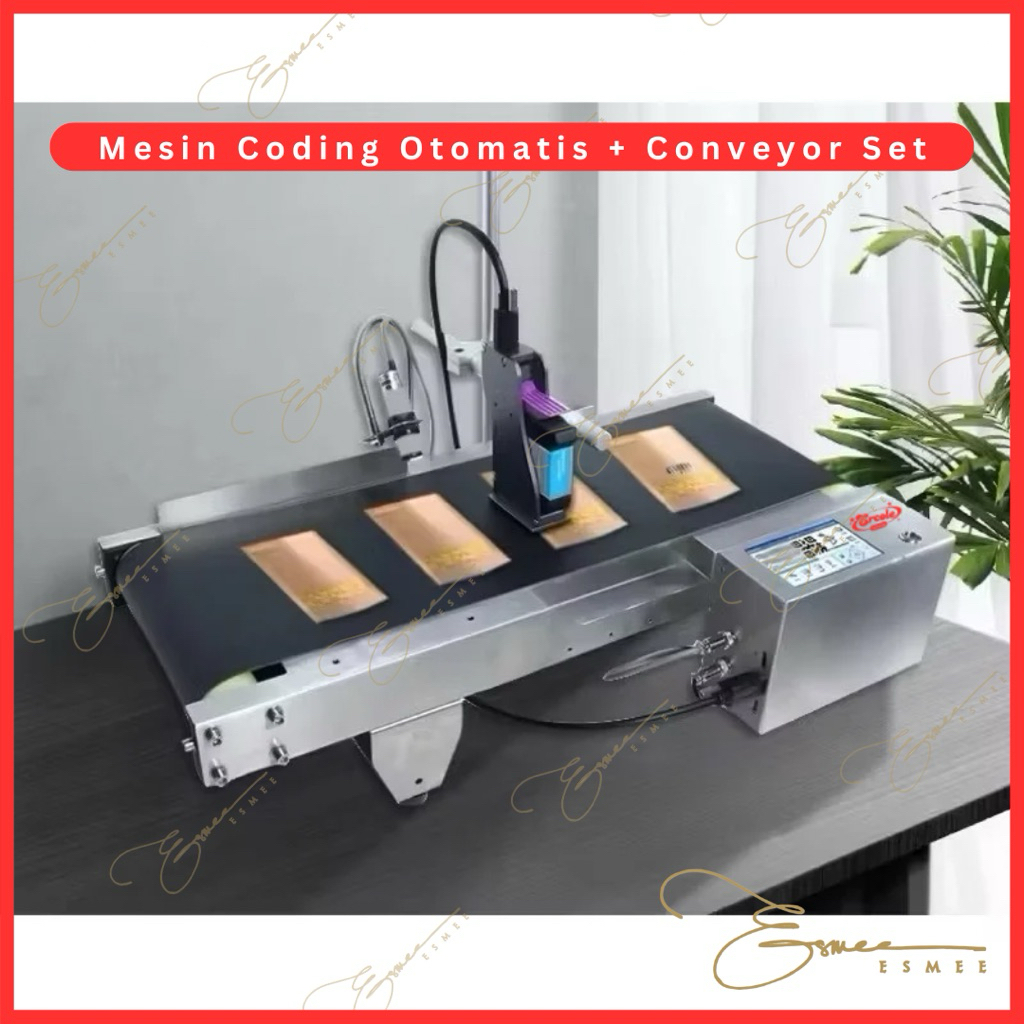Jual Mesin Coding Otomatis + Conveyor Set Machine printer Cetak Expired ...