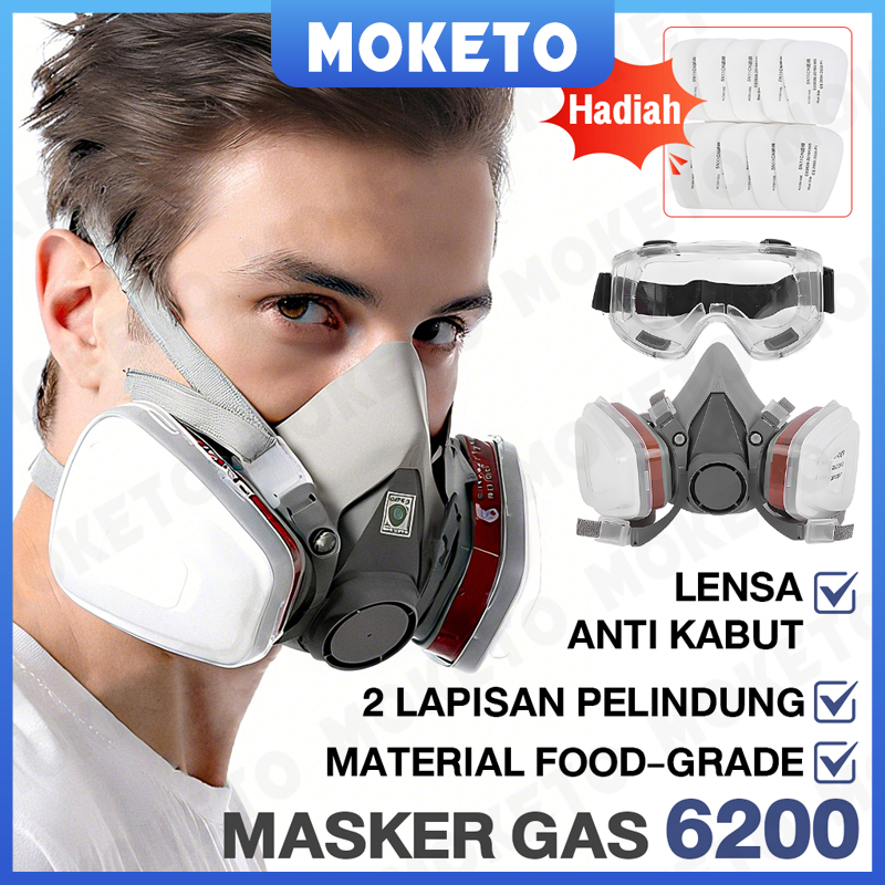 Jual Masker Gas / Masker Cat /Masker Gas Respirator Industrial Mask ...
