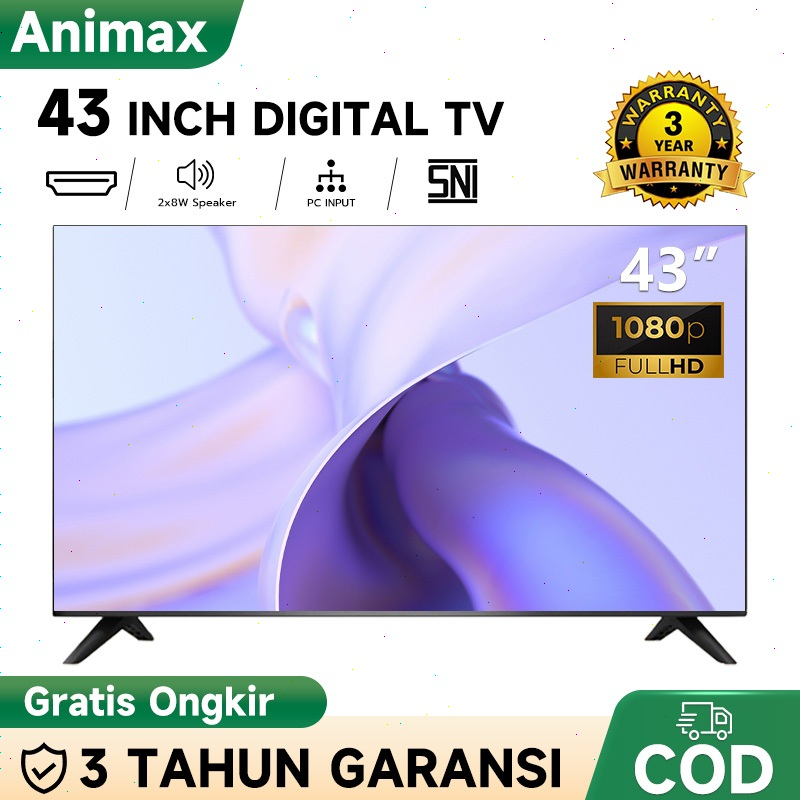 Jual Animax Smart TV LED 43 inch TV Digital 43 inch Smart TV LED ...