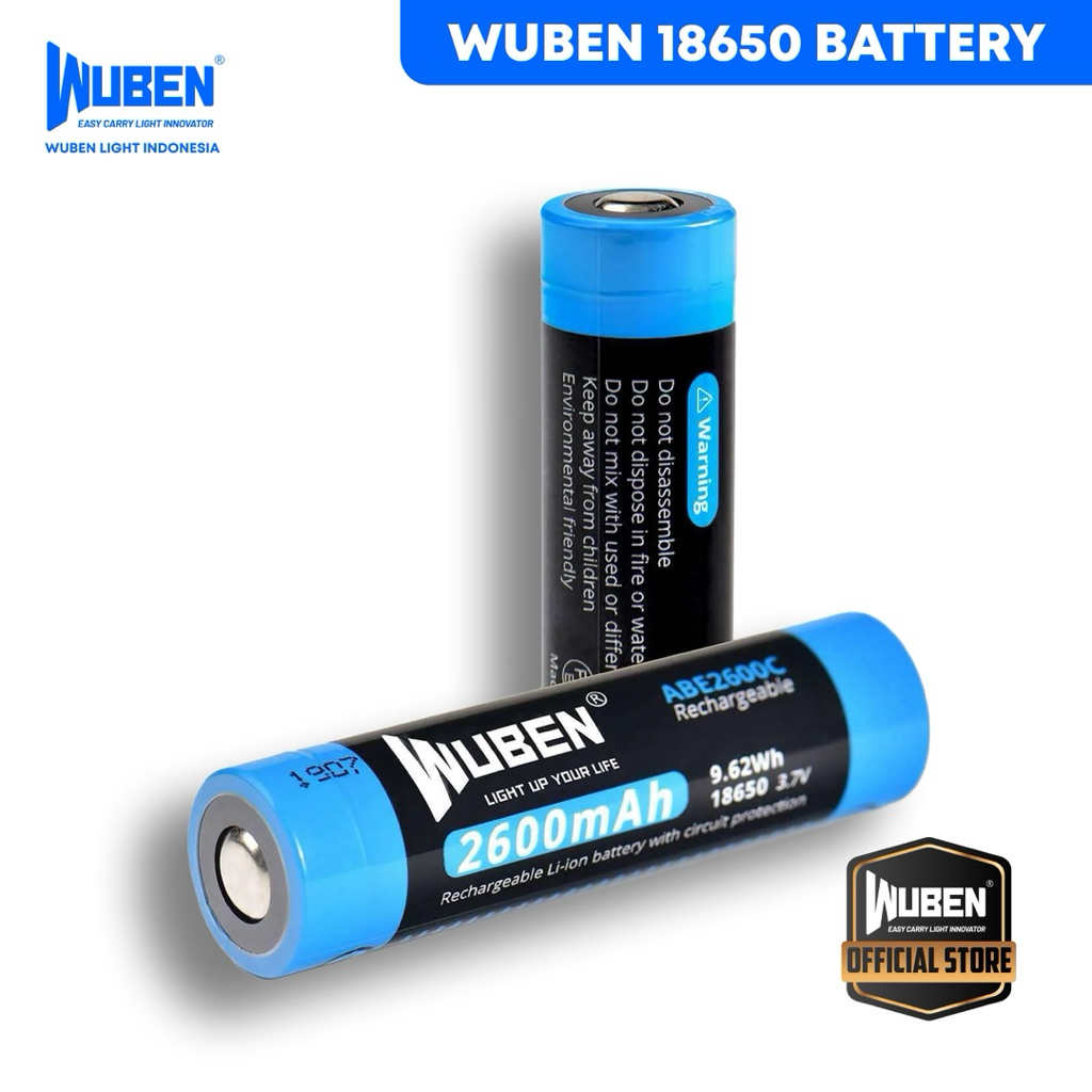 Jual Wuben ABE2600C Rechargeable 18650 Flashlight Senter - 2600mAh ...