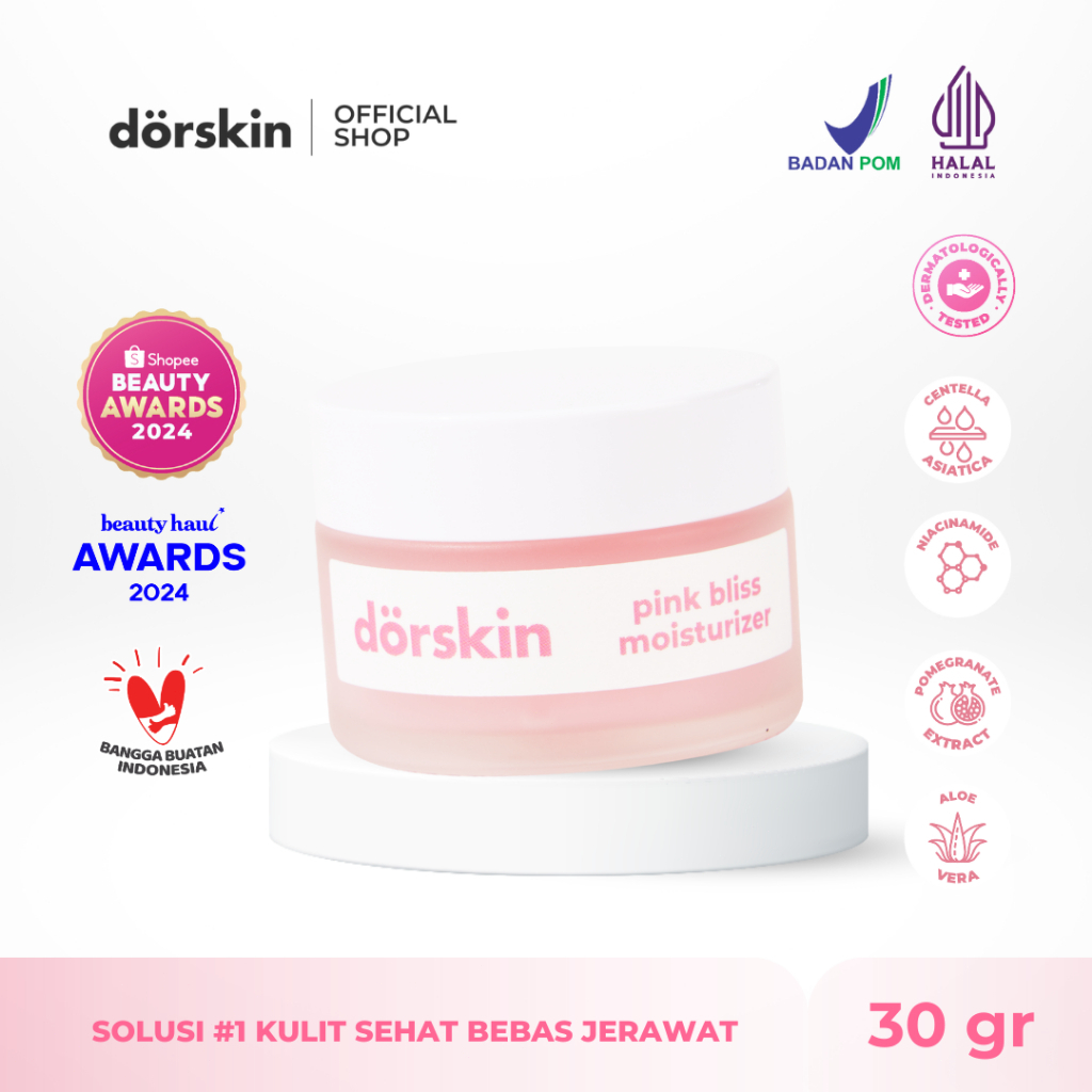 Jual Dorskin Pink Bliss Brightening Moisturizer - Aftermyskin for Acne ...