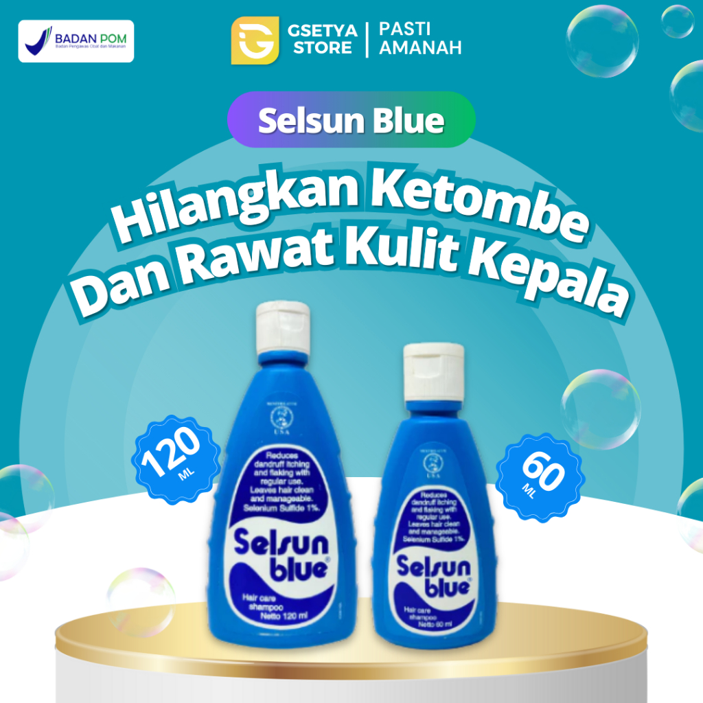 Jual Selsun Blue Shampoo Anti Ketombe Rambut Rontok Rambul Gatal ...