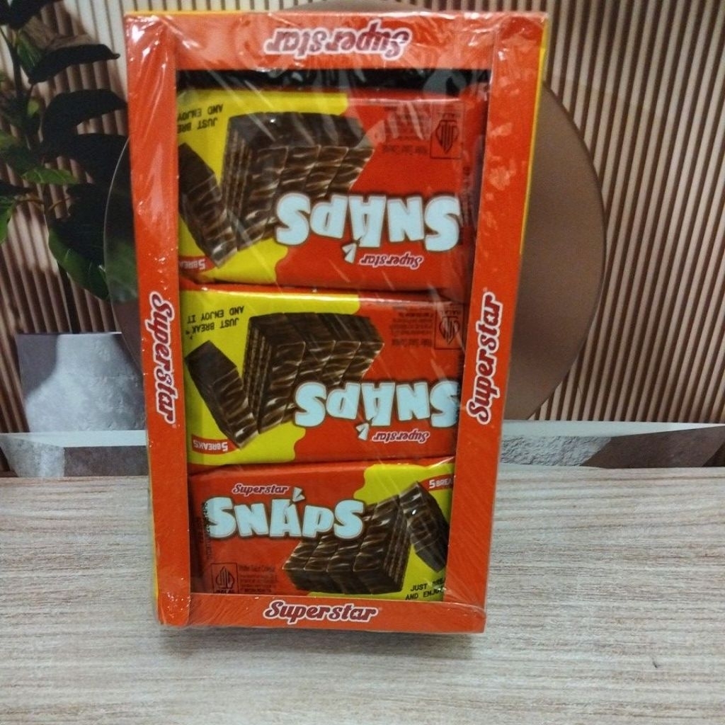 Jual Superstar Snaps Wafer Cokelat isi 12 bungkus | Shopee Indonesia
