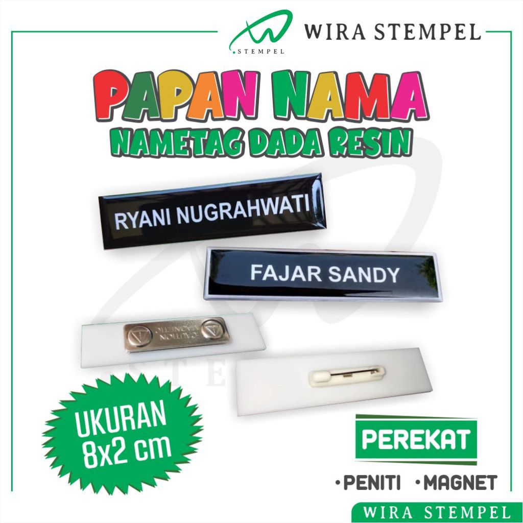 Jual Name Tag Papan Nama Dada Resin | Shopee Indonesia