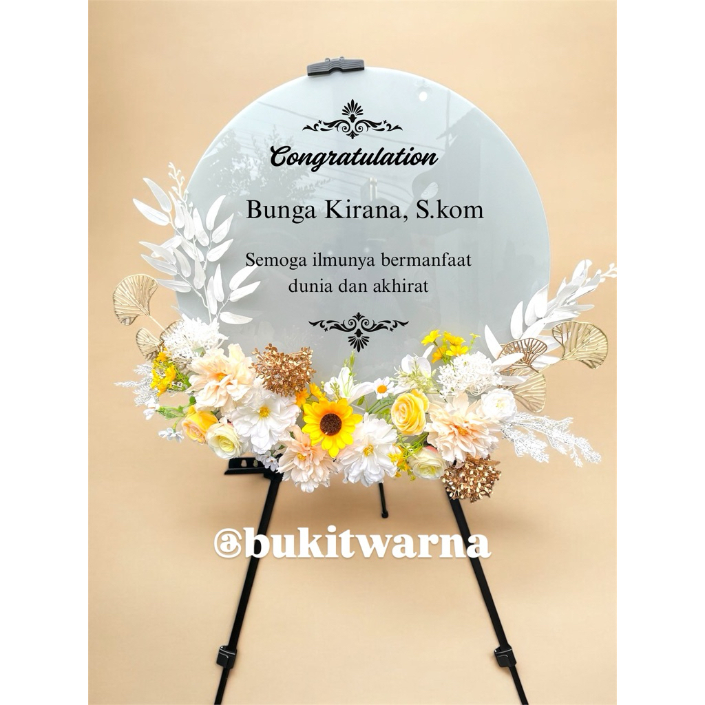 Jual PAPAN BUNGA AKRILIK [BUKIT WARNA] WISUDA | Shopee Indonesia