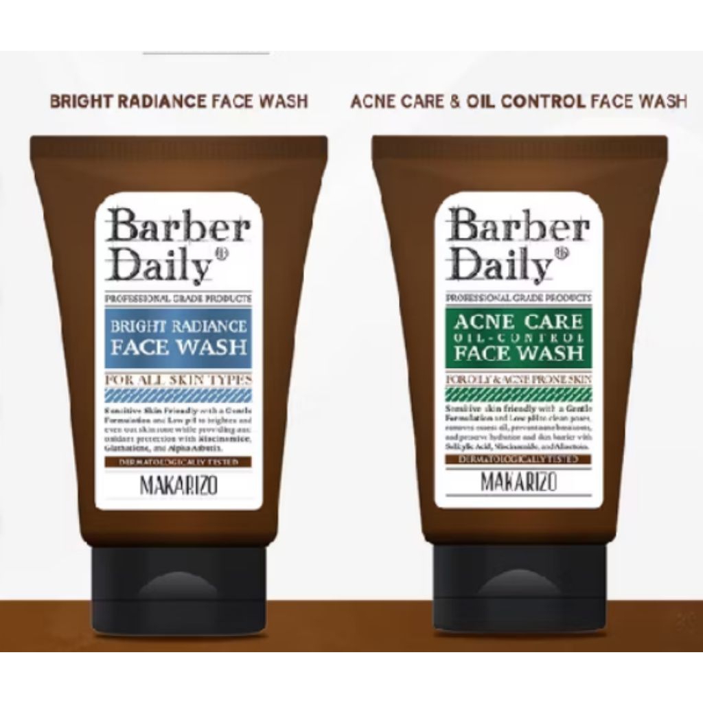 Jual Barber Daily Acne Care | Bright Radiance face wash 100ml | Shopee ...