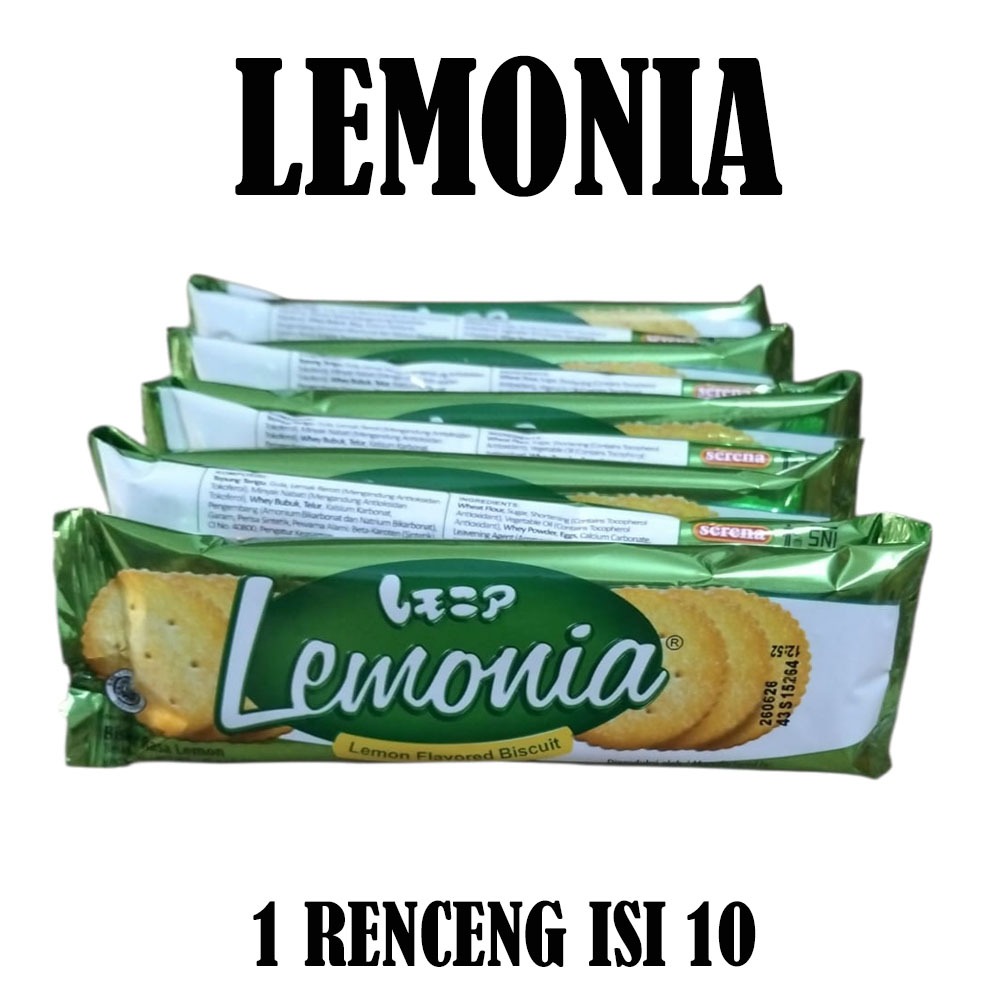 Jual SERENA LEMONIA BISKUIT LEMON RENCENG ISI 10 | Shopee Indonesia