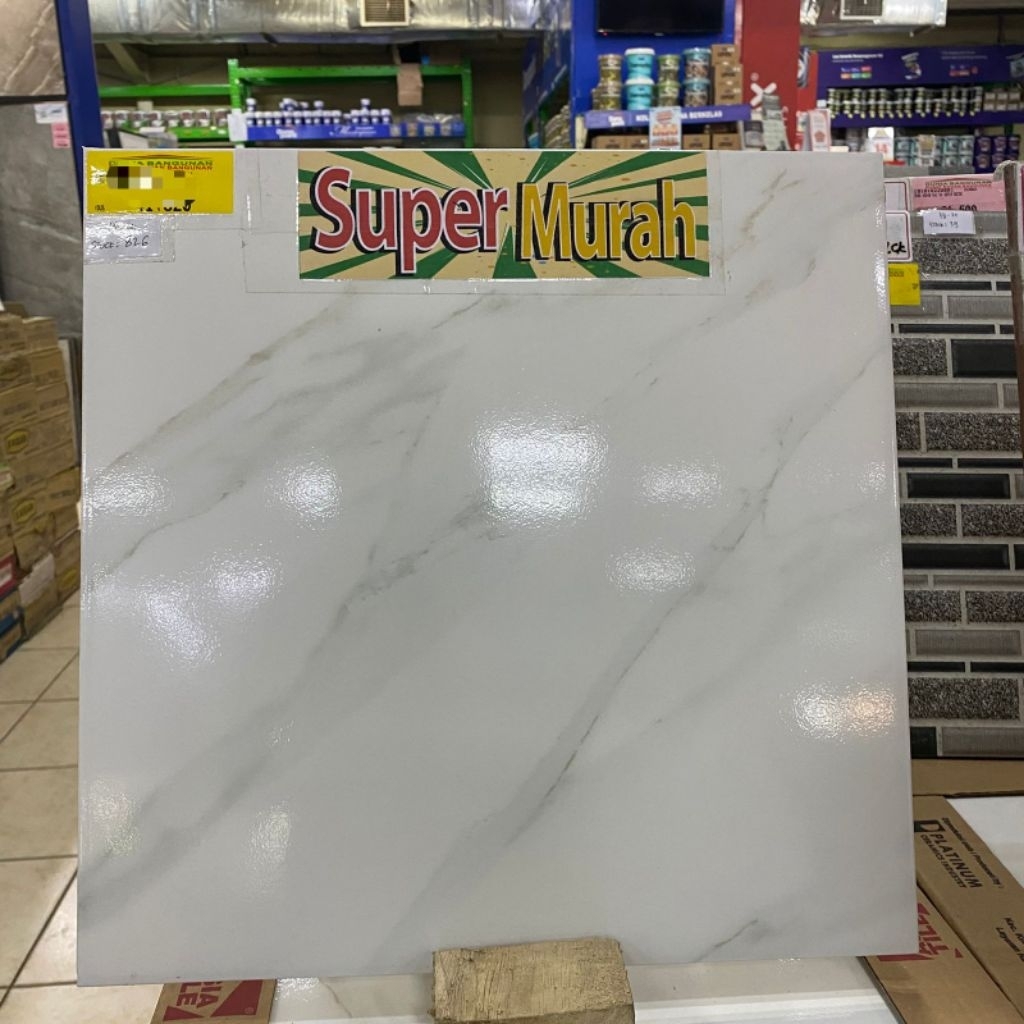 Jual Keramik Asia tile 40x40 Vicenza Grey Keramim Glossy | Shopee Indonesia