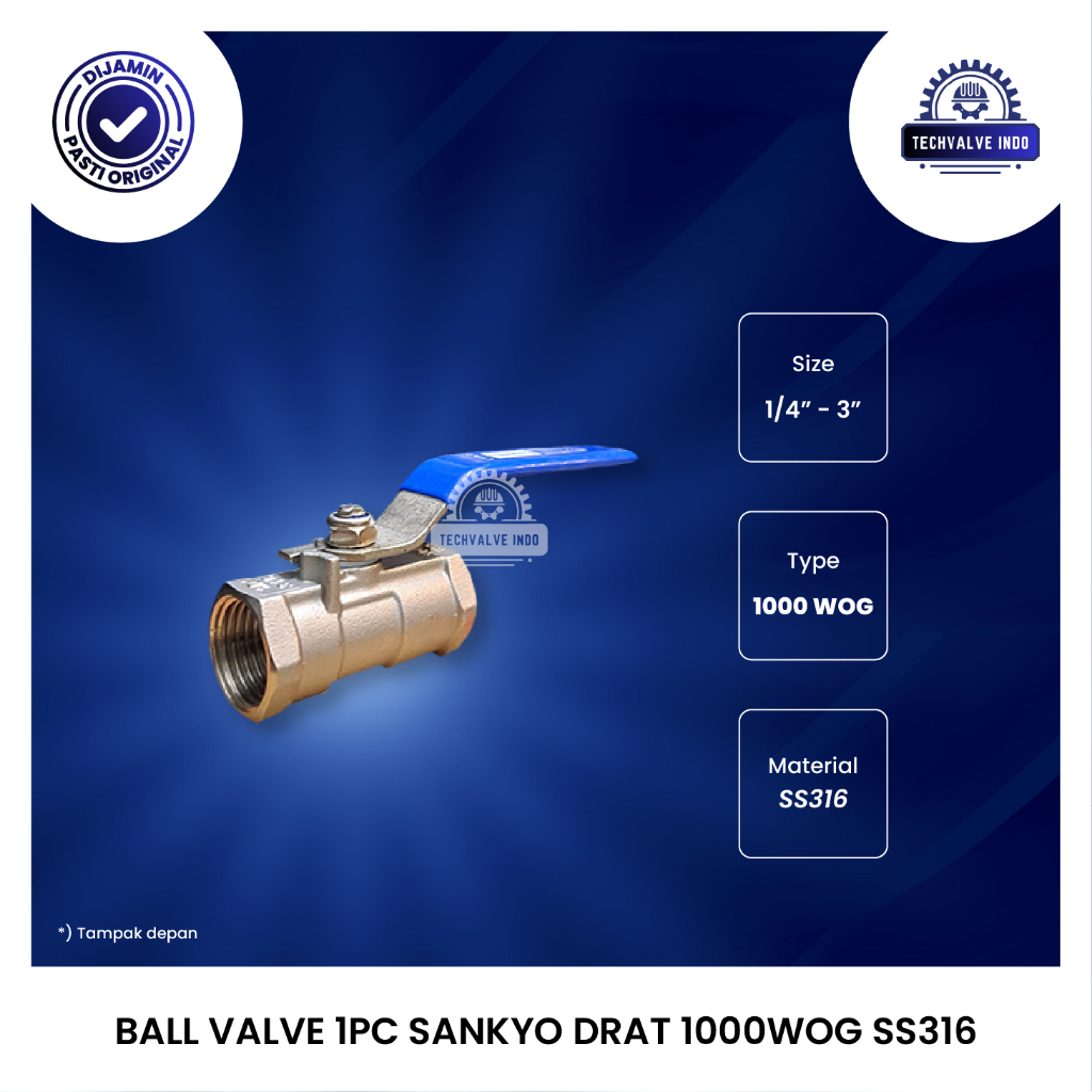 Jual STOP KRAN / BALL VALVE SANKYO 1 1/4" INCH TYPE BODY DRAT ORIGINAL | Shopee Indonesia