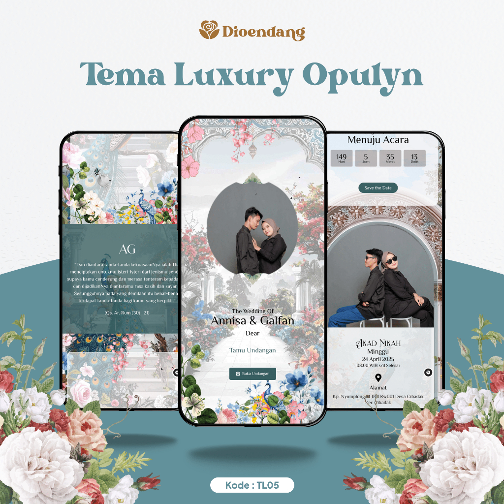 Jual TEMA LUXURY - Undangan Digital Website Pernikahan | Digital Web ...