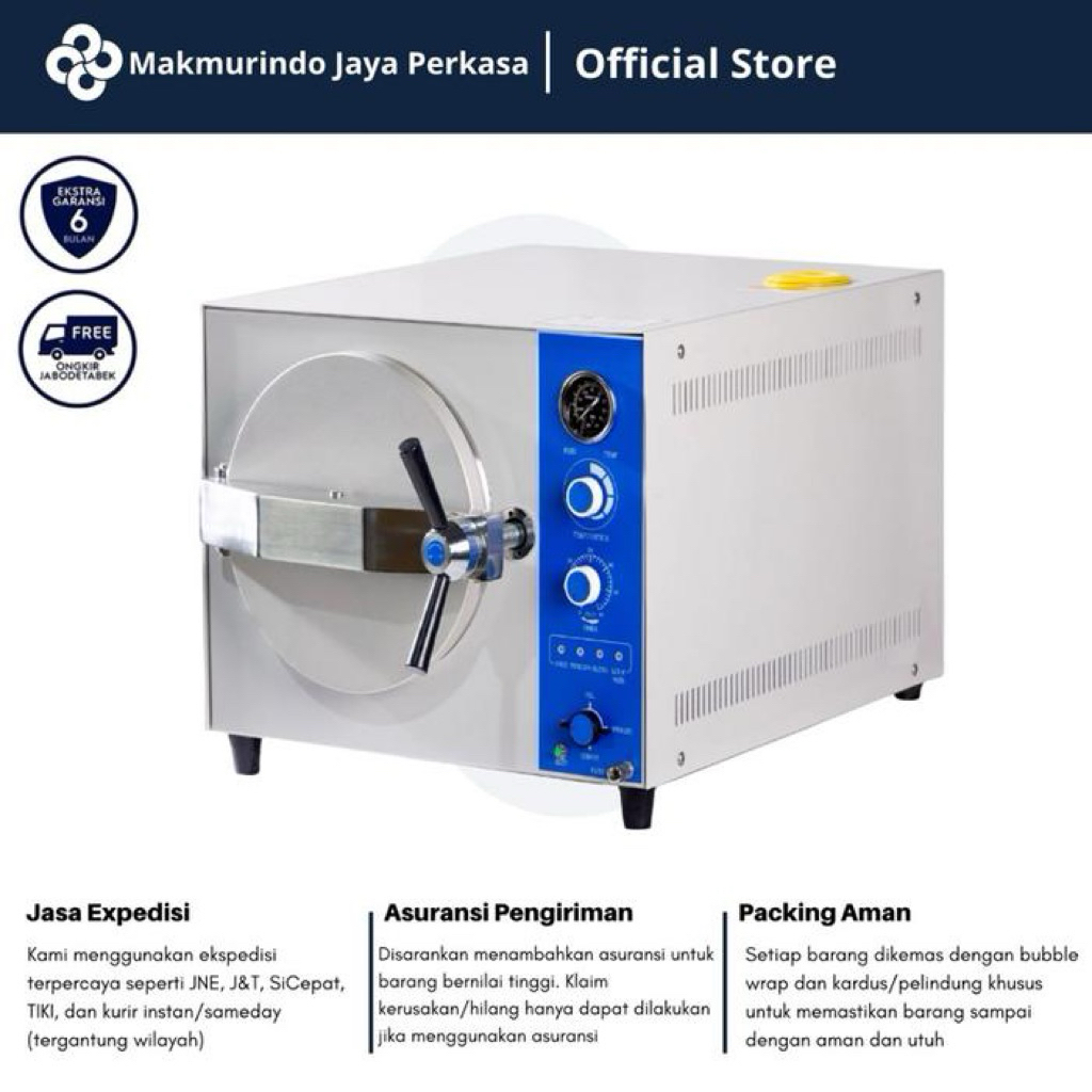 Jual Serenity SR-TM24J Autoclave 24 Liter | Steam Sterilizer Table Top ...