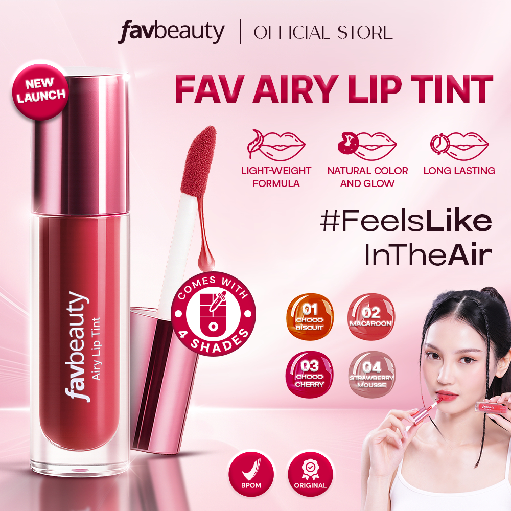 Jual FAV BEAUTY AIRY LIP TINT | Lip Tint Lipstick Pewarna Bibir Lipstik ...