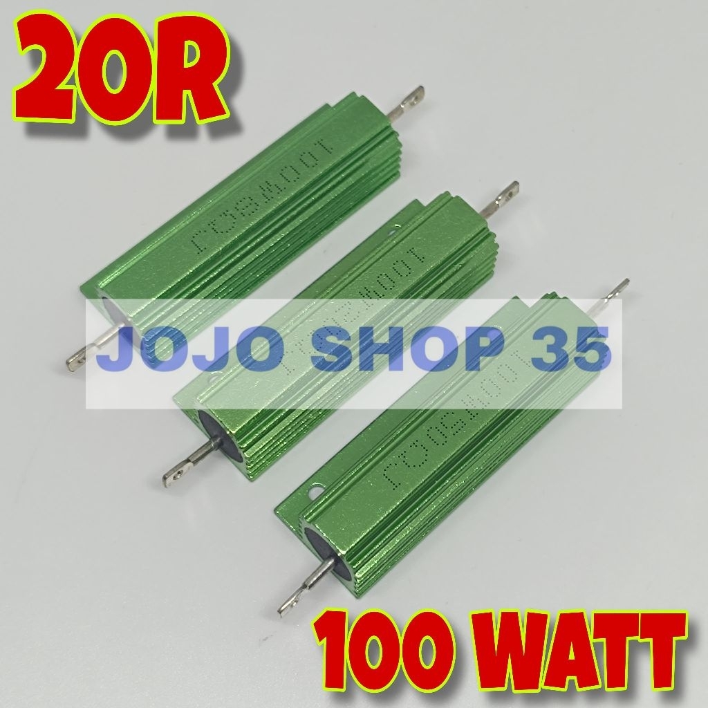 Jual Resistor 100watt 20R 100W resistor 100 Watt 20 OHM 20Ohm ohm ...