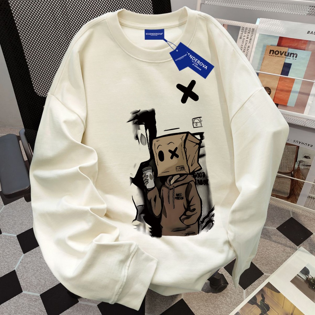 Jual Excetra.id sweater cowok baju lengan panjang pria oversize sweater ...