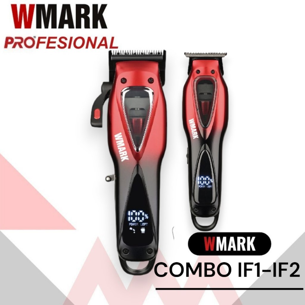 Jual WMARK COMBO PACK: NG-IF1 & NG-IF2 Profesional Hair Clipper Set ...