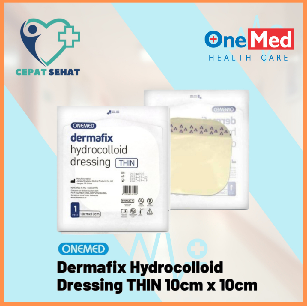 Jual ONEMED DERMAFIX HYDROCOLLOID THIN DRESSING 10X10 1 PCS | Shopee ...