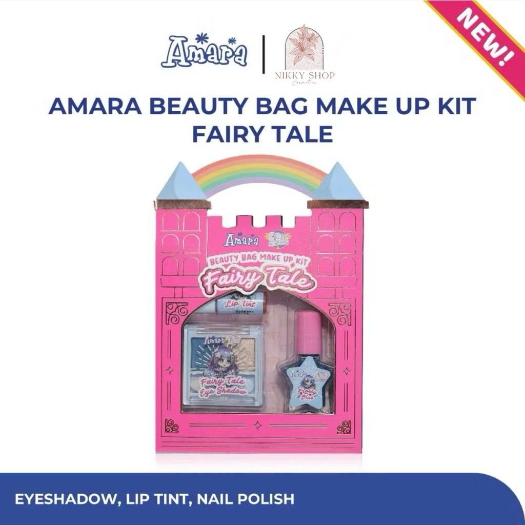 Jual Amara Beauty Bag Makeup Kit Fairy Tale / Mainan Anak / Make Up ...
