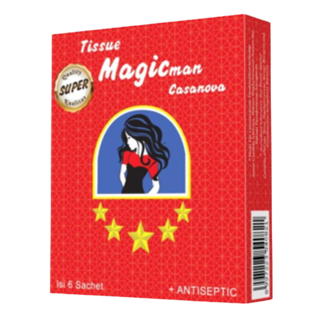 Jual Tissue Magic Man Casanova - 6 Sachets (Tisu Magic Casanova ...