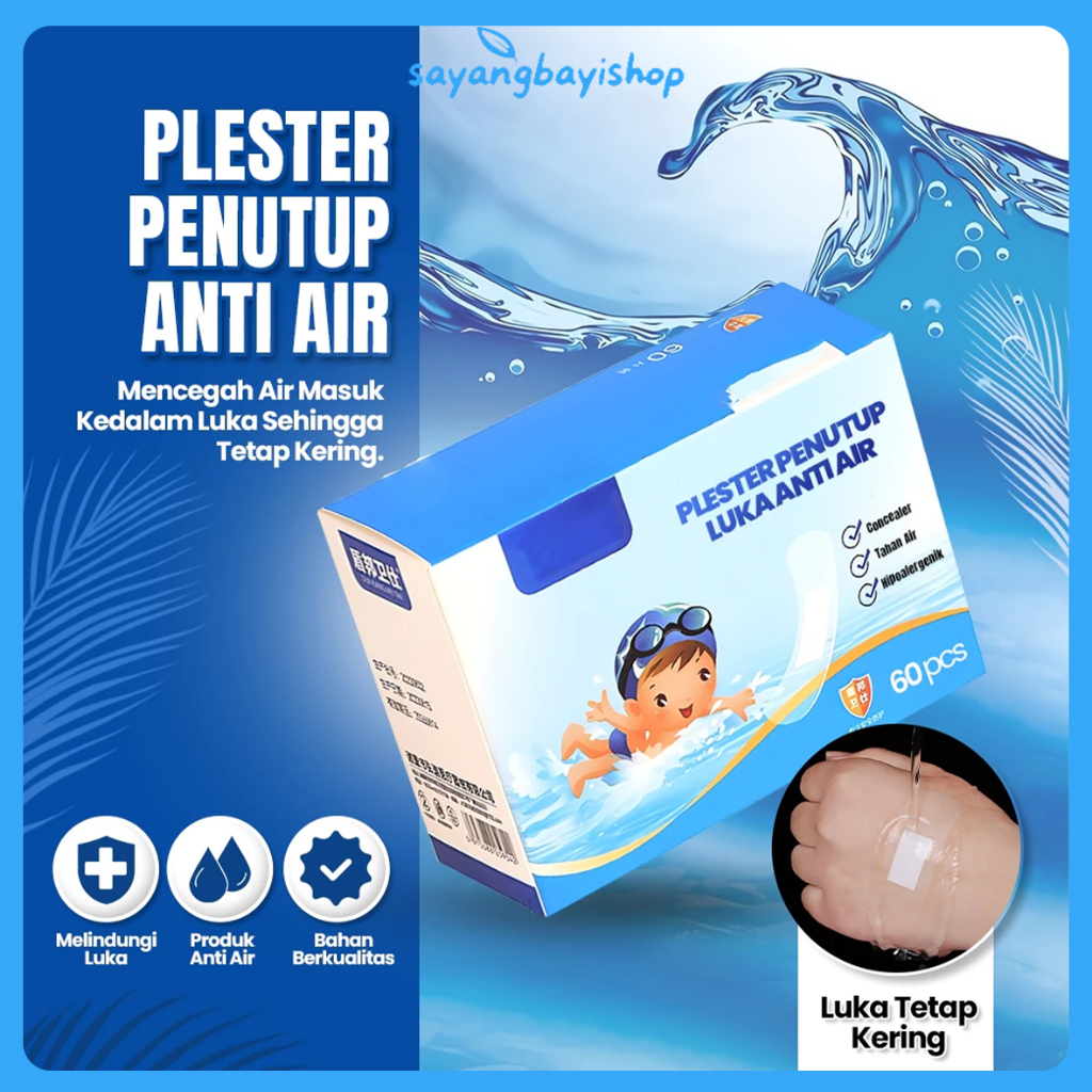 Jual [COD]60 Buah Plester Anti Air, Mudah Bernapas, Transparan ...