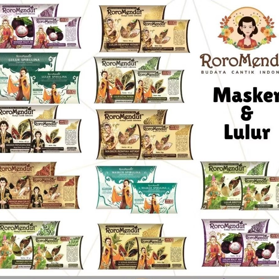 Jual Roro Mendut Skincare Official Seller Masker dan Lulur Tradisional ...
