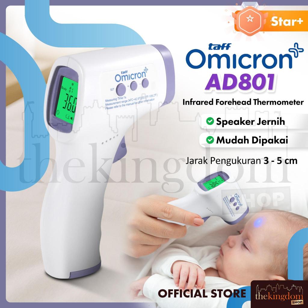 Jual TaffOmicron AD801 Infrared Forehead Thermometer Thermogun Thermo ...