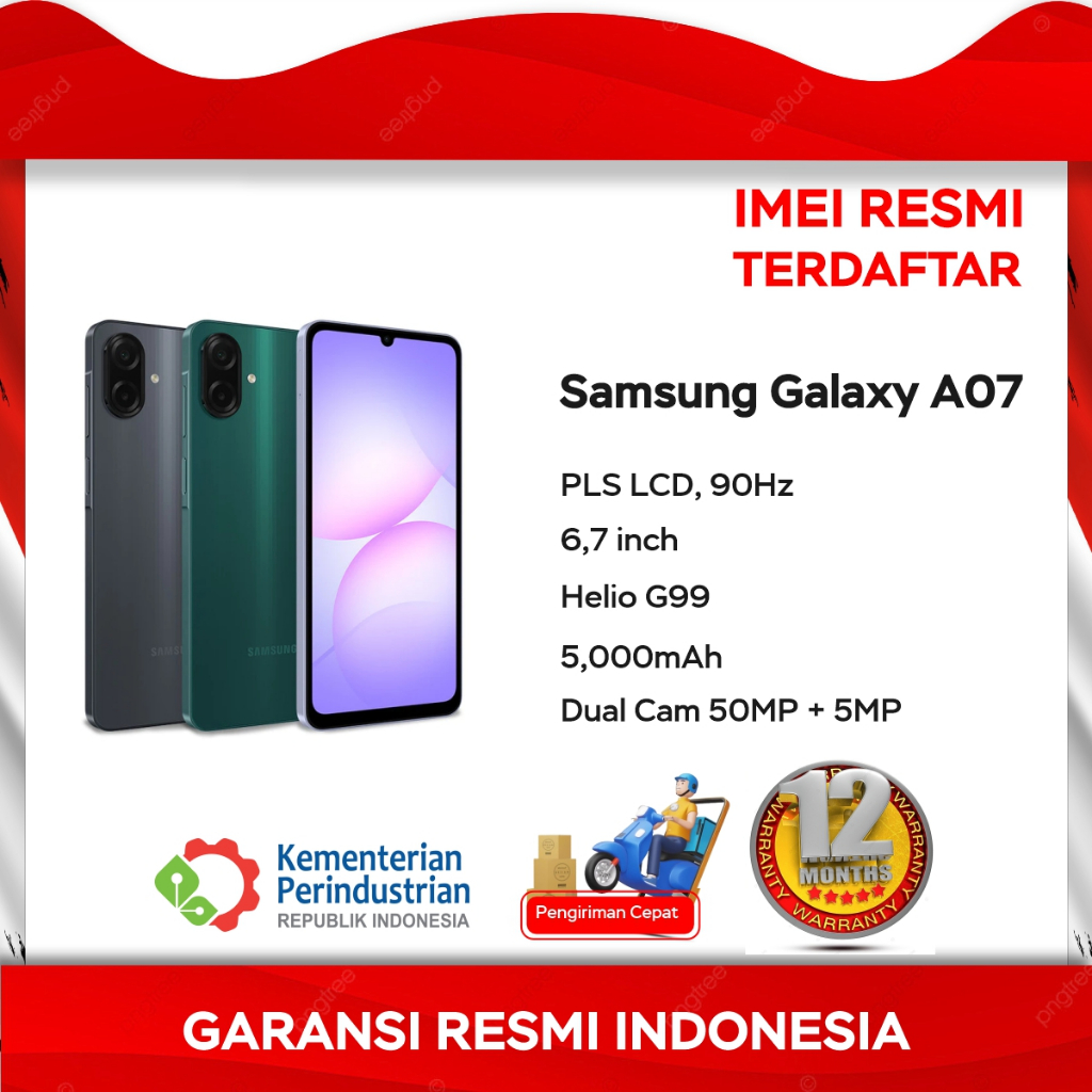 Jual Samsung Galaxy A07 6/128GB [Helio G99, PLS LCD, 5,000mAh] - Garansi Resmi | Shopee Indonesia