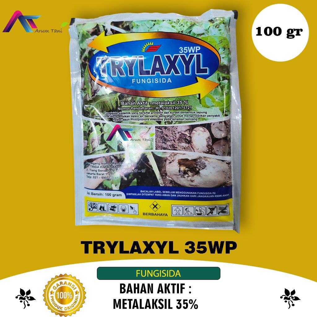 Jual Fungisida Trylaxyl 35 wp 100 gr – Obat Jamur Sistemik Metalaksil ...