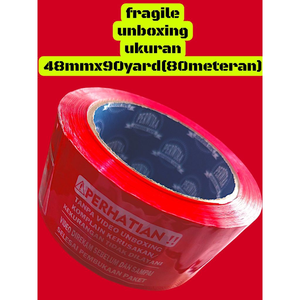 Jual fragile unboxing merah | Shopee Indonesia