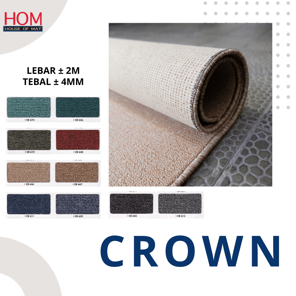 Jual PROMO KARPET CROWN TERMURAH / KARPET LANTAI / KARPET KANTOR HOTEL ...