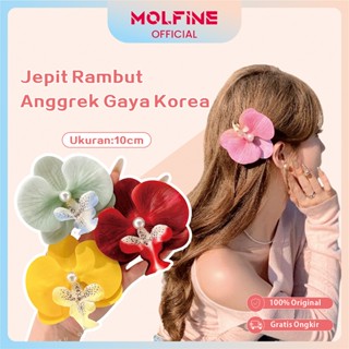 Jual MOLFINE Jepit Rambut Wanita Anggrek Kupu-Kupu / Aksesoris Rambut ...