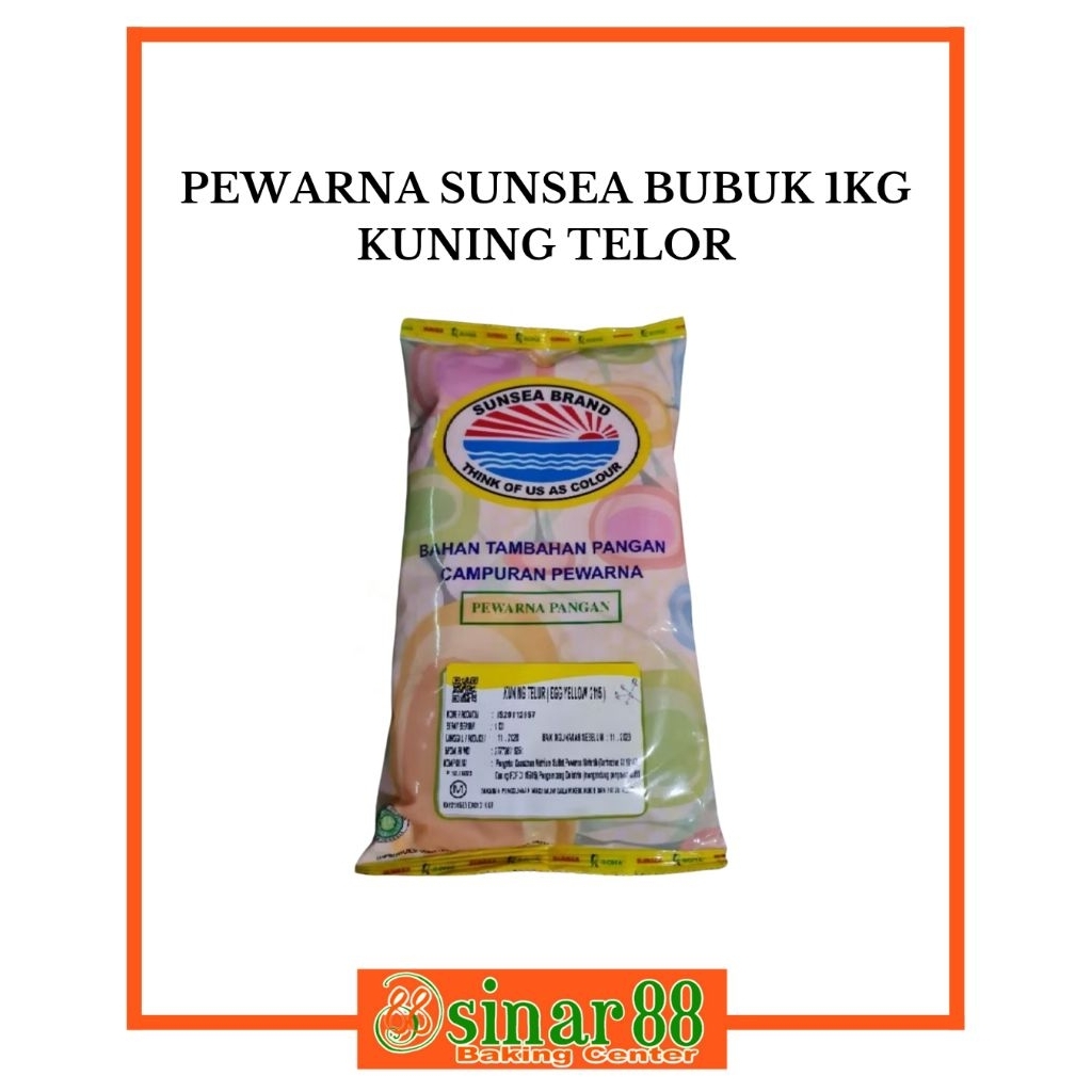 Jual Pewarna Sunsea Bubuk Kuning Telor 1kg | Shopee Indonesia