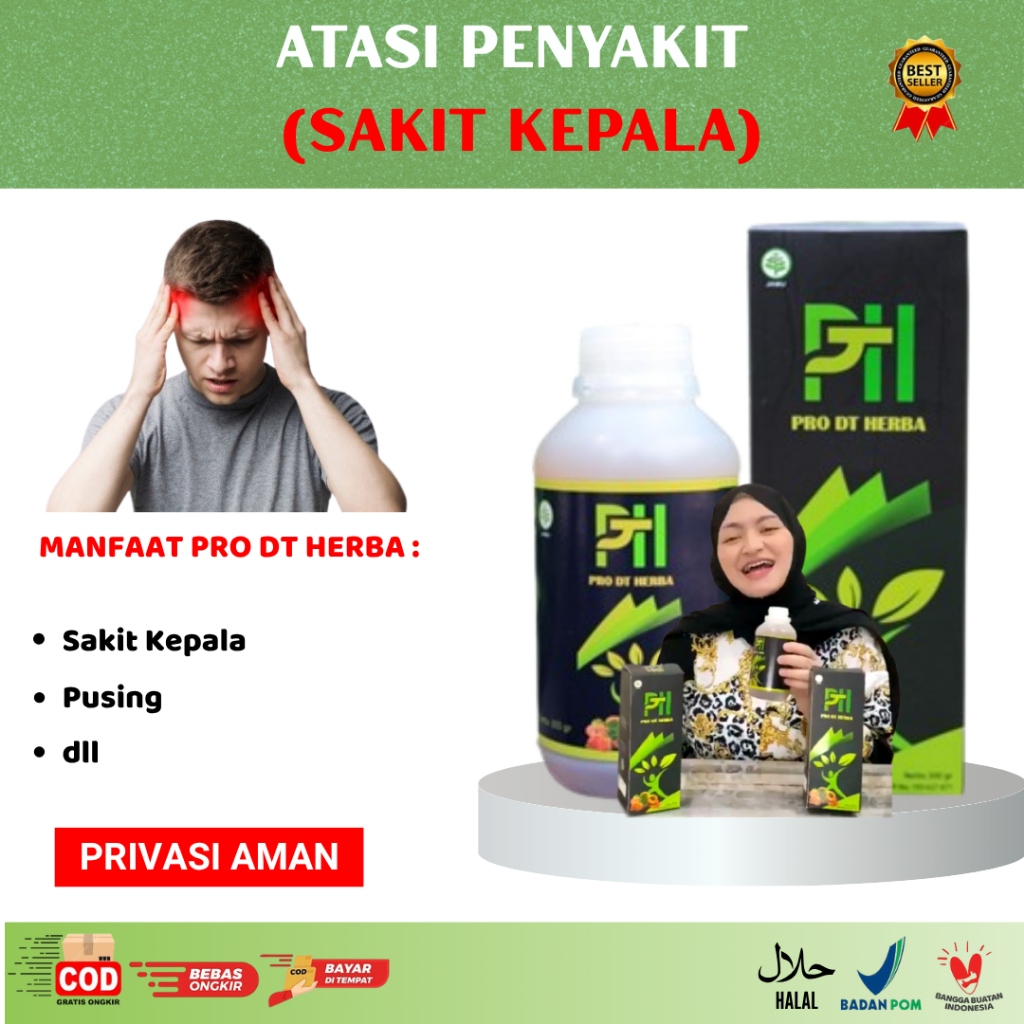 Jual Obat Sakit Kepala Menahun Pusing Terus Menerus Migrain, Obat ...