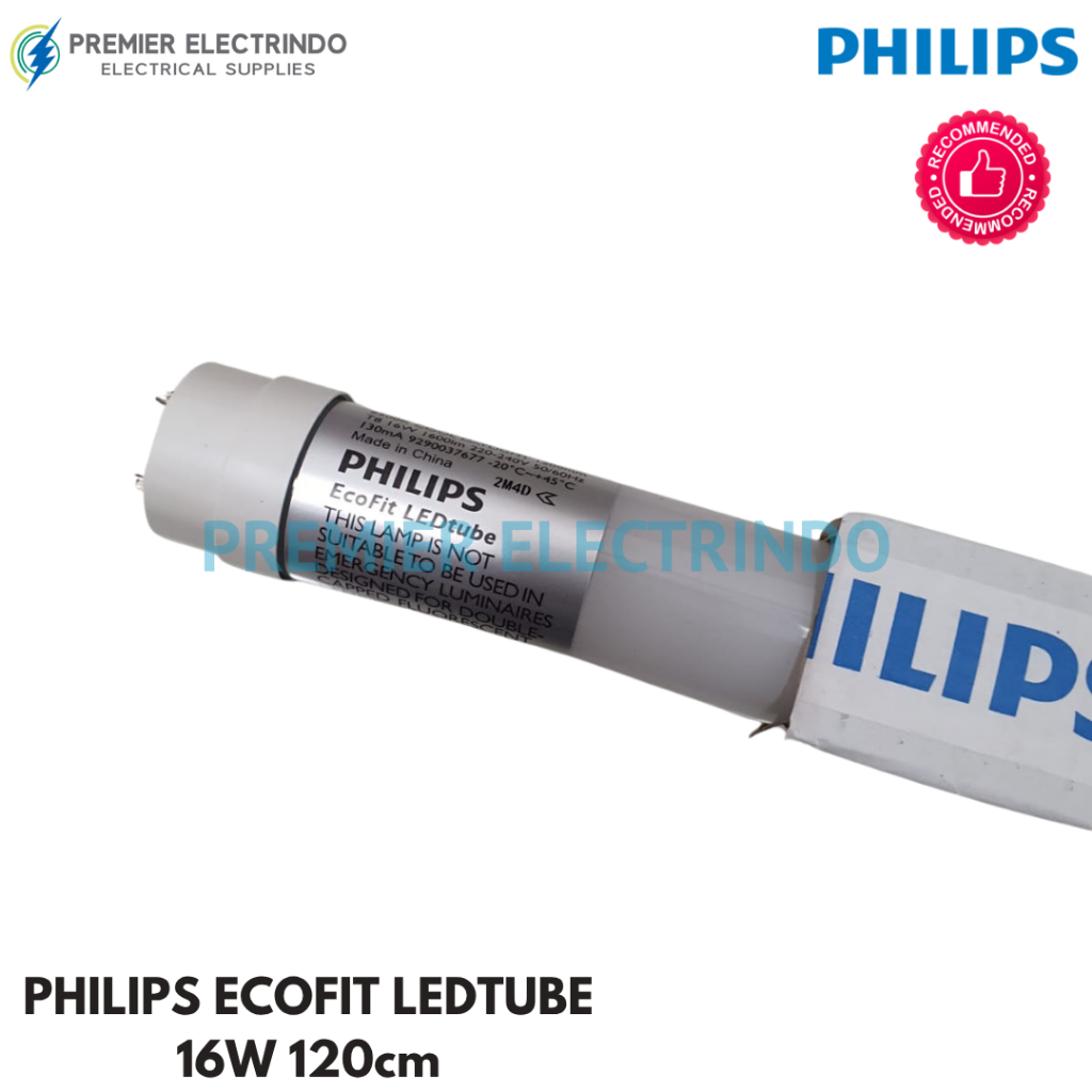 Jual PHILIPS ECOFIT T8 16W LEDTUBE 120cm - Lampu Philips NEON LED TL Tube 16 watt 6500K 1200mm ...