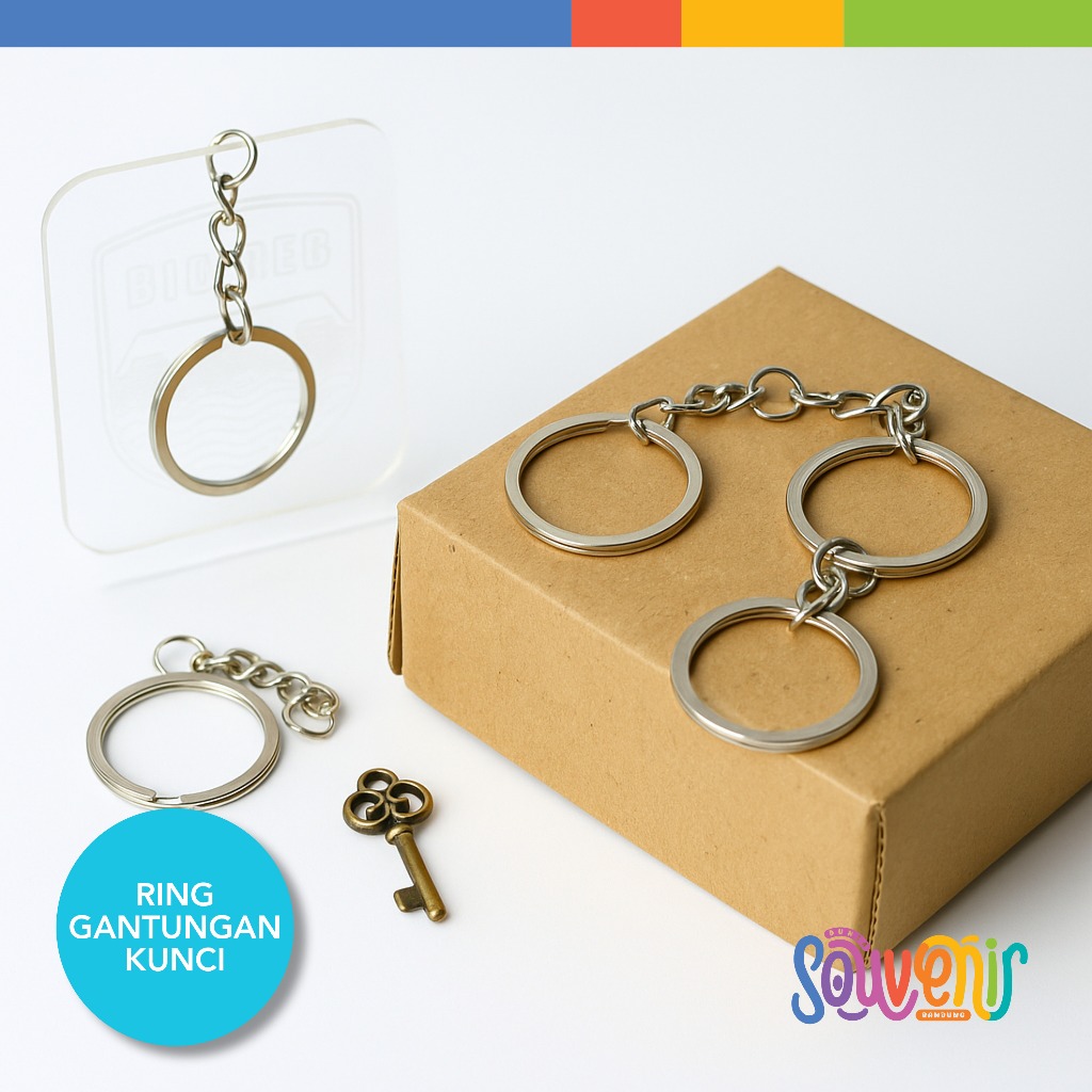Jual Ring Gantungan Kunci | Besi Ring Ganci | Besi Ring Keychain Ukuran ...