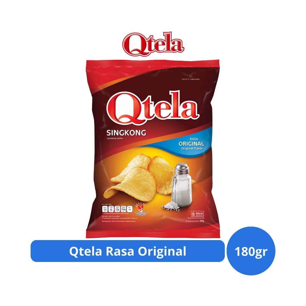 Jual Qtela Keripik Singkong Rasa Original 180gr | Shopee Indonesia