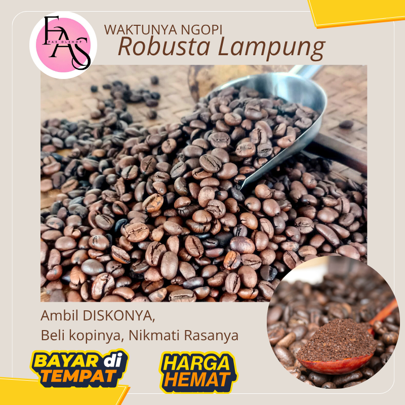 Jual KOPI LAMPUNG ROBUSTA LAMPUNG TERMURAH 1KG - 500gram Kopi cap ...