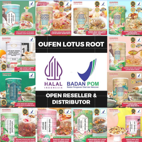 Jual OUFEN LOTUS ROOT POWDER BUBUK AKAR TERATAI MAKANAN DIET HEALTHY ...