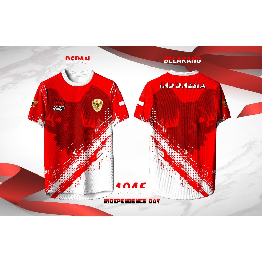 Jual Kaos Hut Ri Ke 80 Dewasa 2025 Kaos 17 Agustusan Pria Merah Putih 2025 Atasan Merah Putih ...