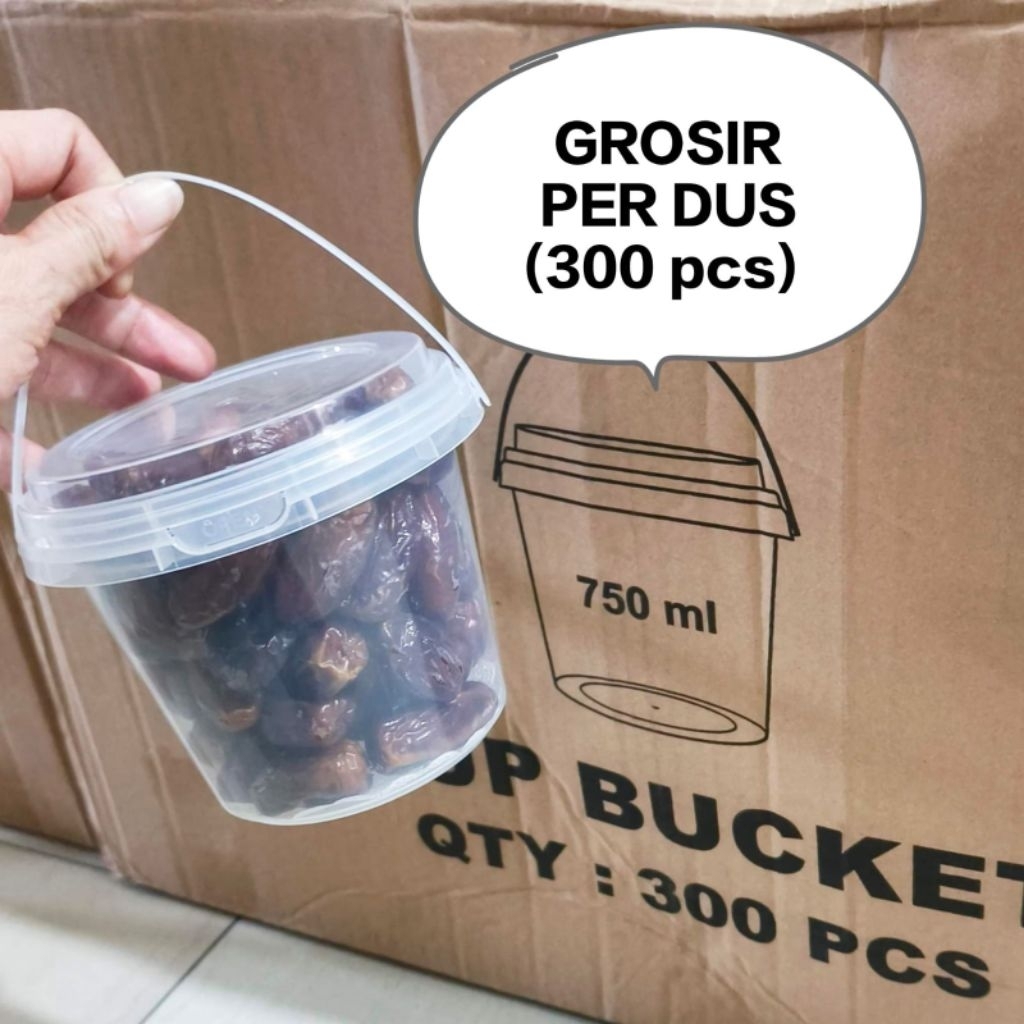 Jual bigta_THINWALL CUP BUCKET 500ml/750ml/1000ml (GROSIR DUS ISI 300pc ...