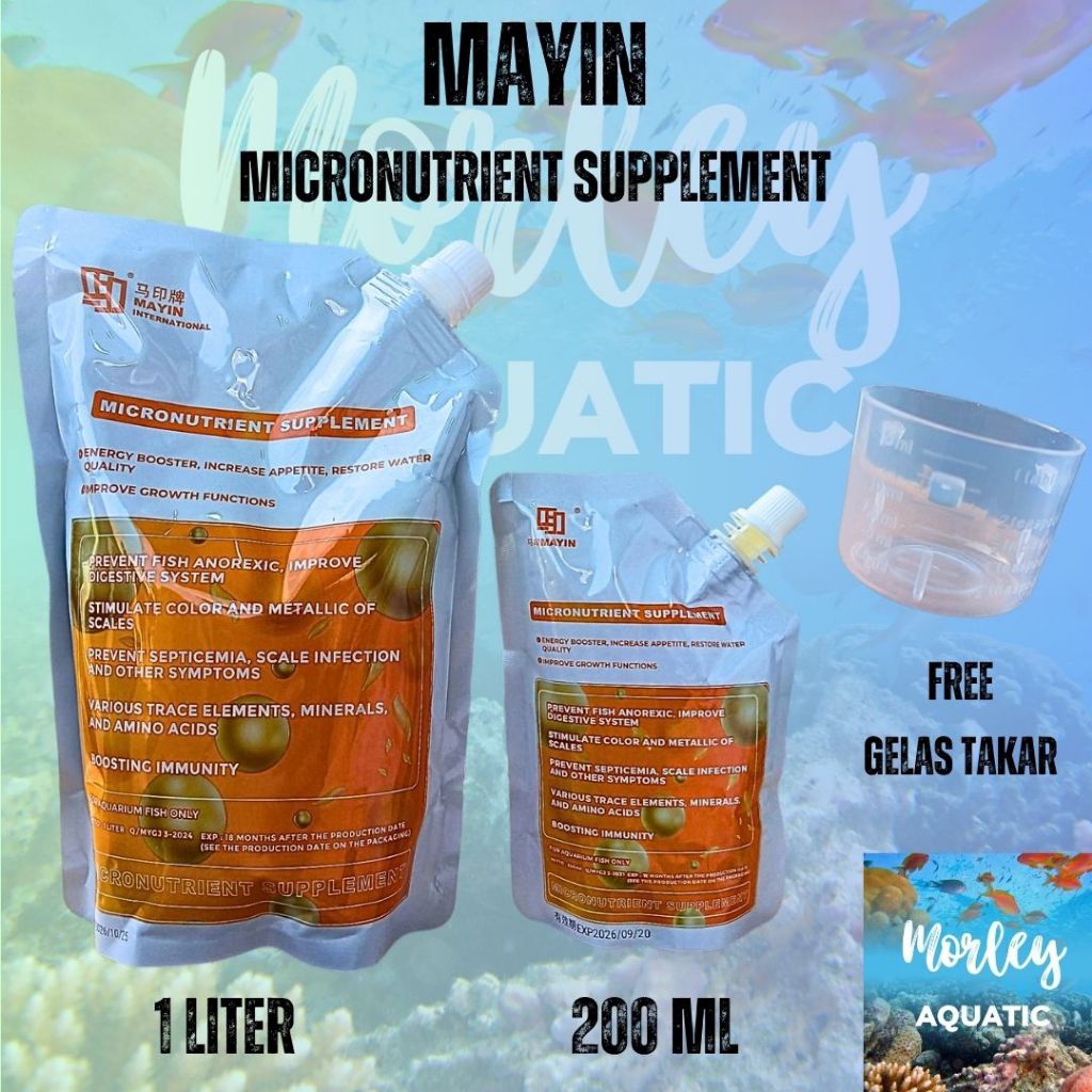 Jual Mayin Micronutrient Supplement - Fish Vitamin Suplemen ikan hias ...