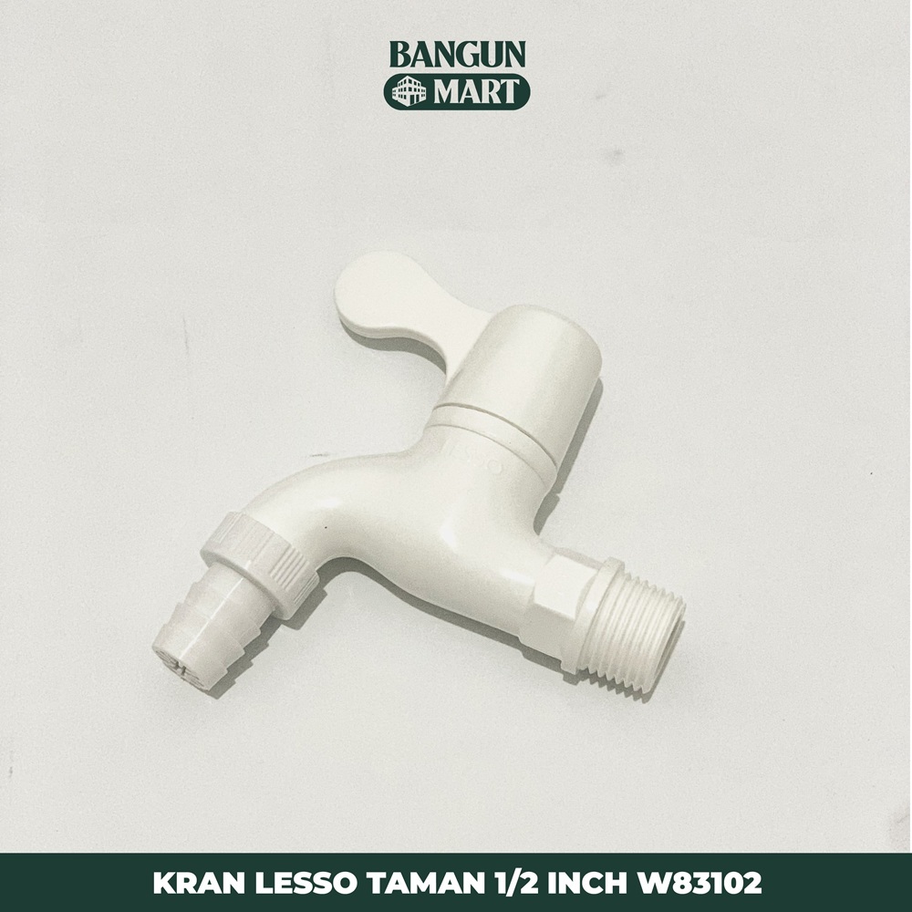 Jual LESSO Keran Taman Ukuran 1/2" inch W83102 | Keran PVC Plastik | Shopee Indonesia