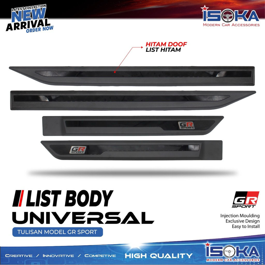 Jual List Lis Body Pintu Samping Side Body Moulding Mobil Universal ...
