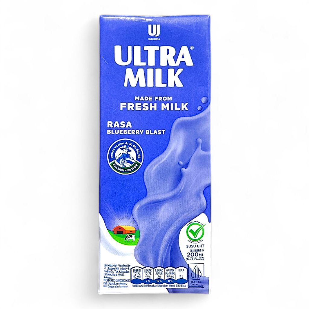 Jual SUSU UHT ULTRA MILK 200 ML [1 DUS ISI 24 x 200 ML] Full Cream / Coklat / Strawberry / Taro ...