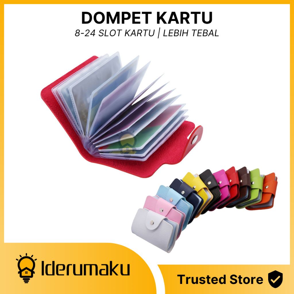 Jual Dompet Kartu 24 Slot Model Kancing Tempat Emas Logam Mulia ...