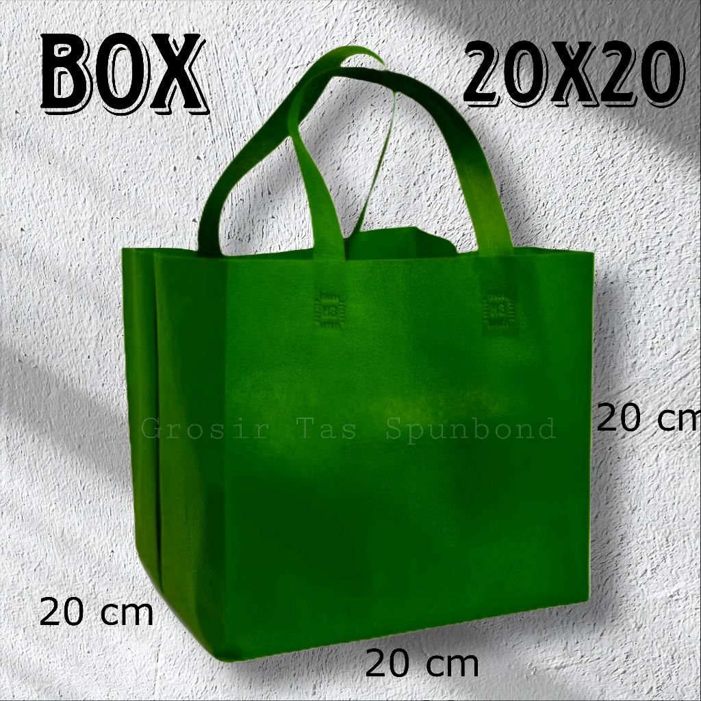 Jual Tas Spunbond Goodie Bag Box Dus 20x20 Tas Berkat Hajatan | Shopee ...